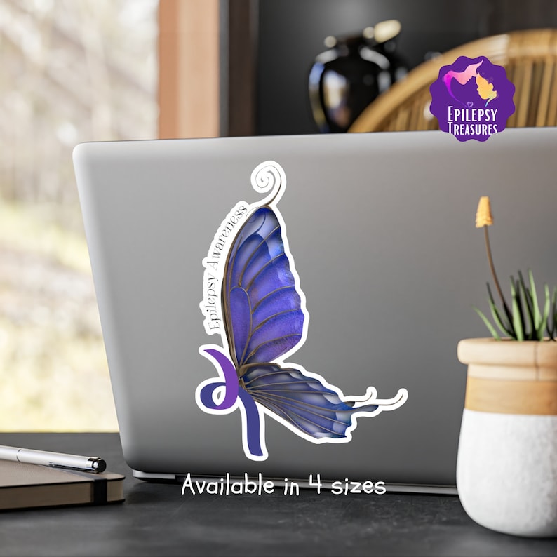 Epilepsy Butterfly Sticker | Minimal Stickers | Stickers for Laptops ...
