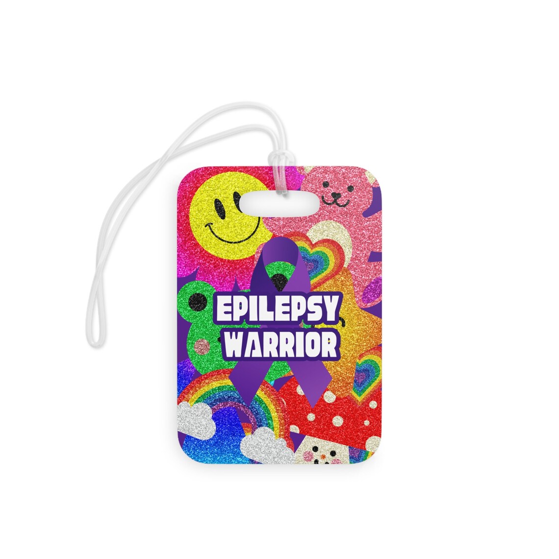 Colorful Epilepsy Alert Bag Tag, in Case of Emergency Contact, Medical ...