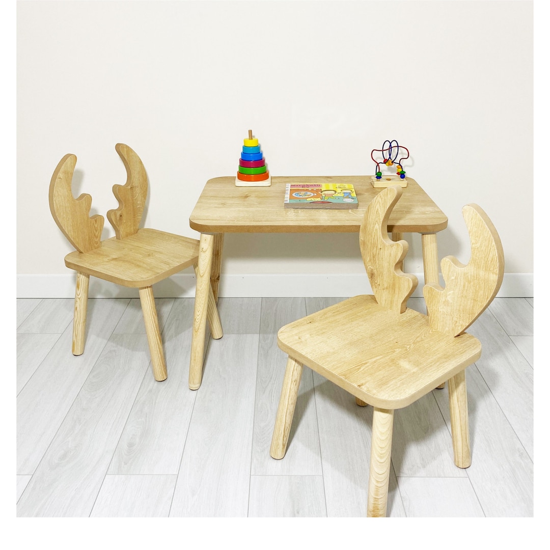 Holz Kindertisch Stuhle