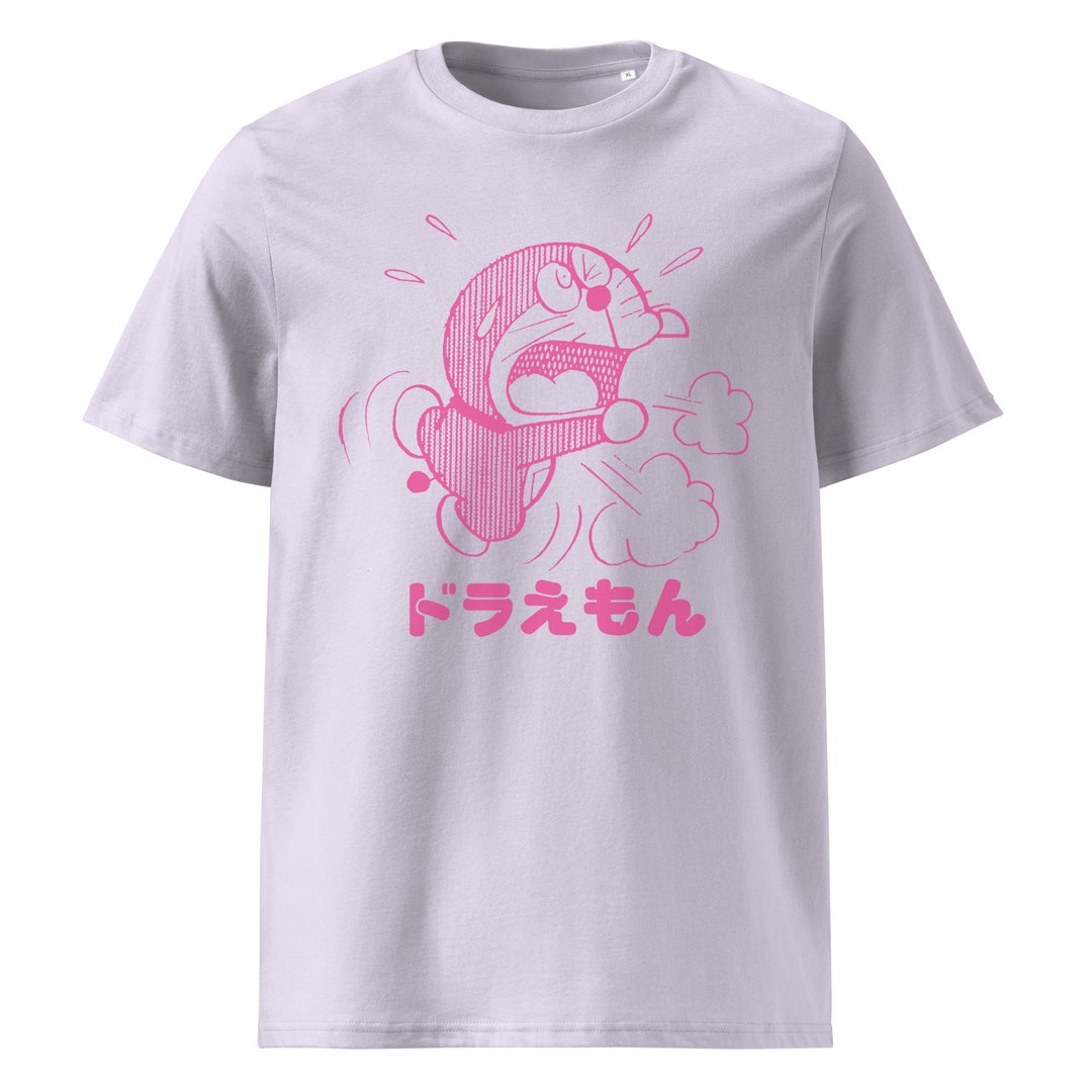 Doraemon - Retro Pink 1969 | Unisex Organic Cotton T-shirt - Etsy