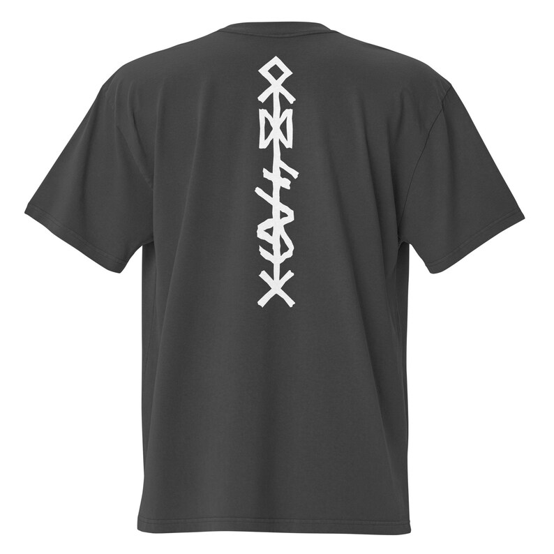 ODIN'S SPEAR Bind Rune Oversized Faded T-shirt - Etsy