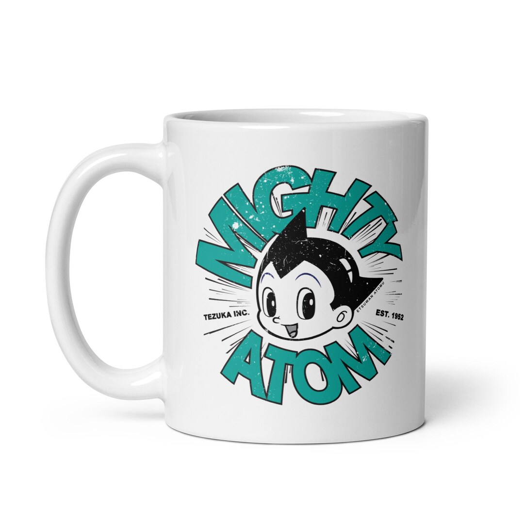 MIGHTY ATOM - Vintage Astro Boy Est. 1952 | Radial Design, White Glossy ...