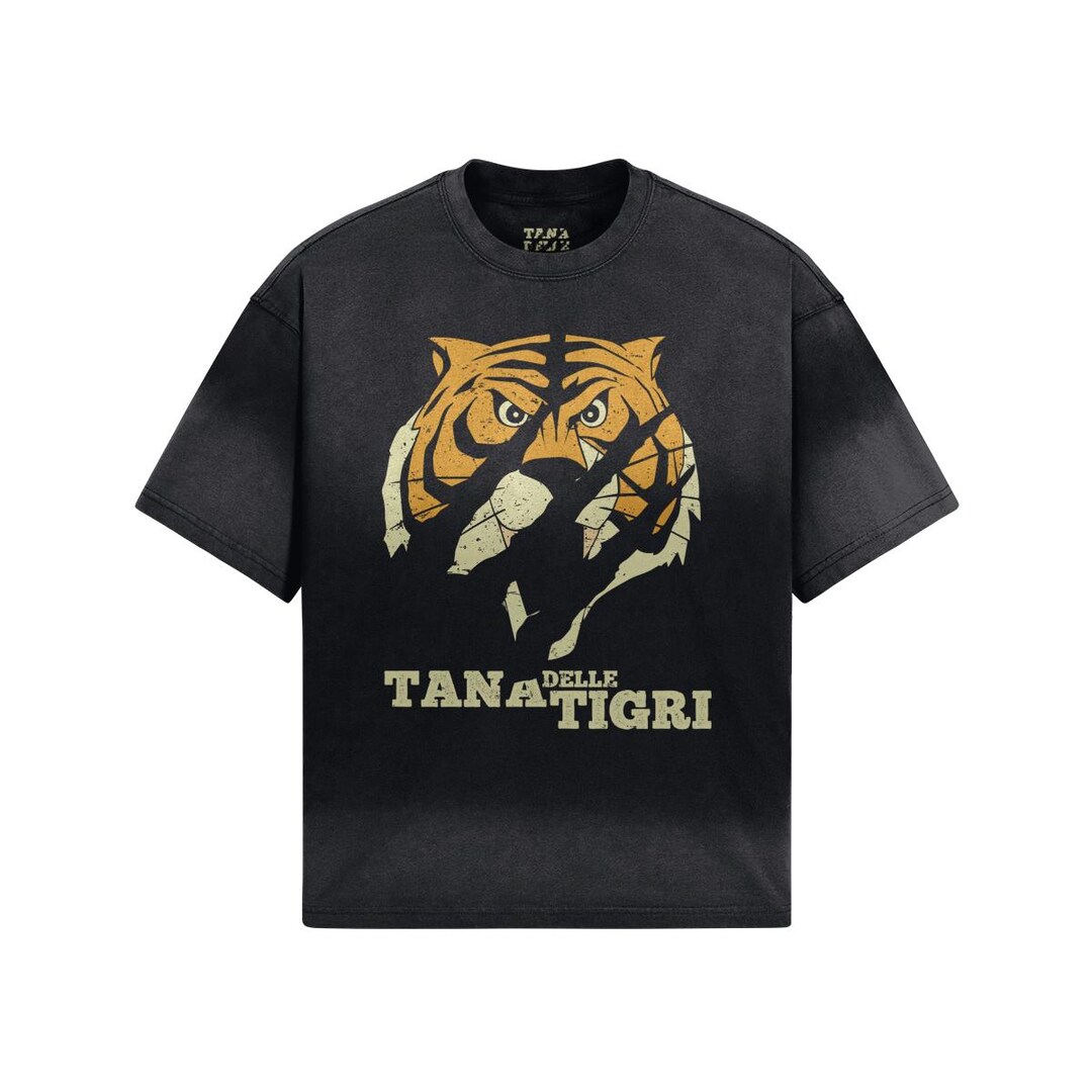 Tana Delle Tigri, Tiger Mask | 260GSM Unisex Boxy Tie-dye Tee - Etsy