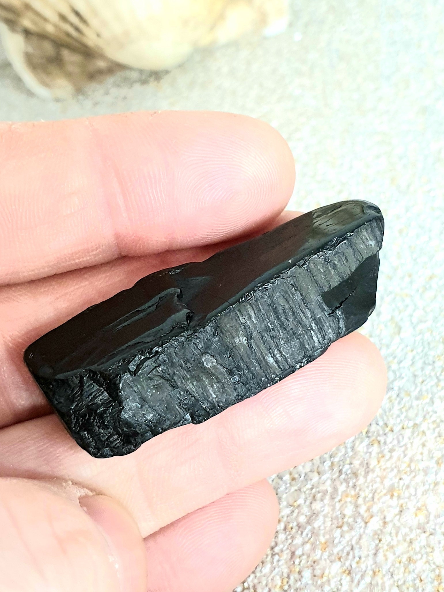 Whitby Jet Rare Gem Natural Genuine Beach Find Gemstone Black Jet ...
