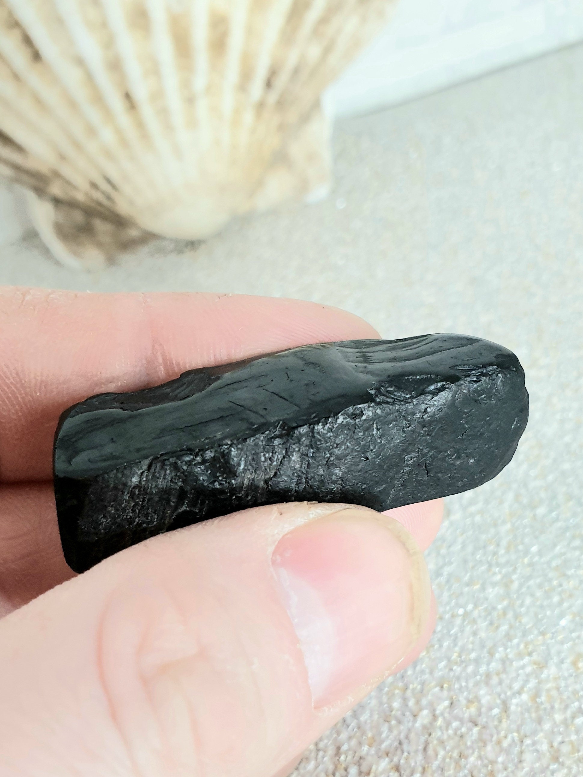 Whitby Jet Rare Gem Natural Genuine Beach Find Gemstone Black Jet ...