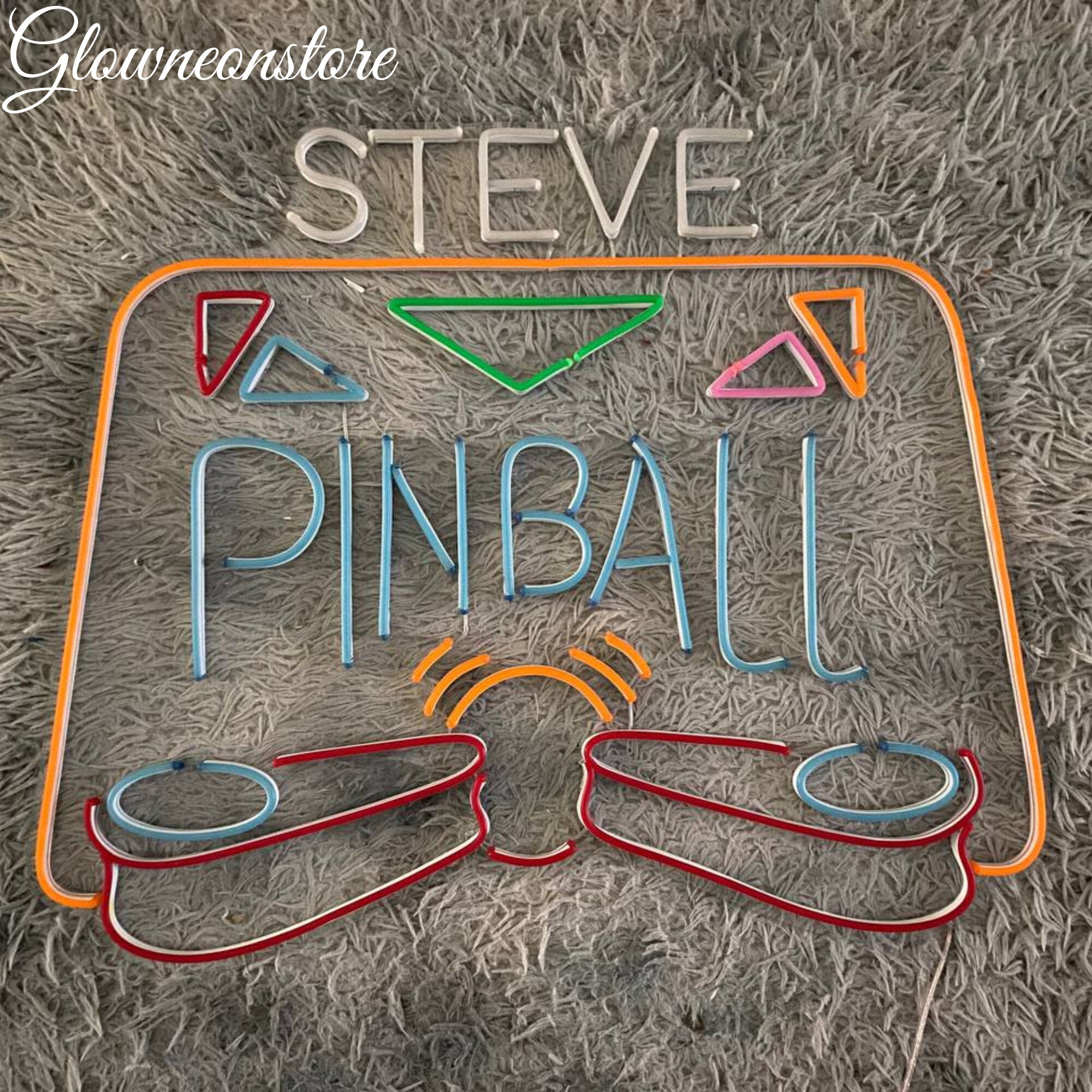 Custom Pinball Neon Sign Pinball Led Sign Game Room Decor - Etsy UK