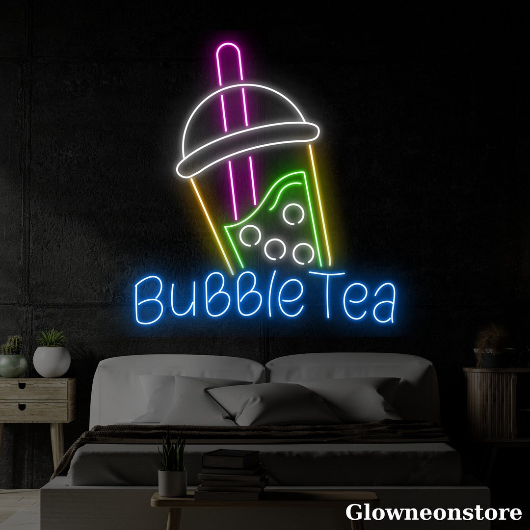 Bubble Tea Neon Sign Bubble Tea Led Sign Boba Tea Neon LED - Etsy