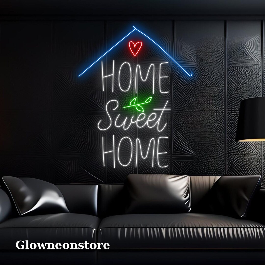 Home Neon Sign Decor Home Neon Led Light Home Sweet Home - Etsy