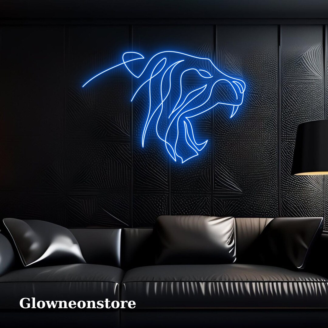 Tiger Led Neon Sign Tiger Neon Light Sign Tiger Neon Art - Etsy