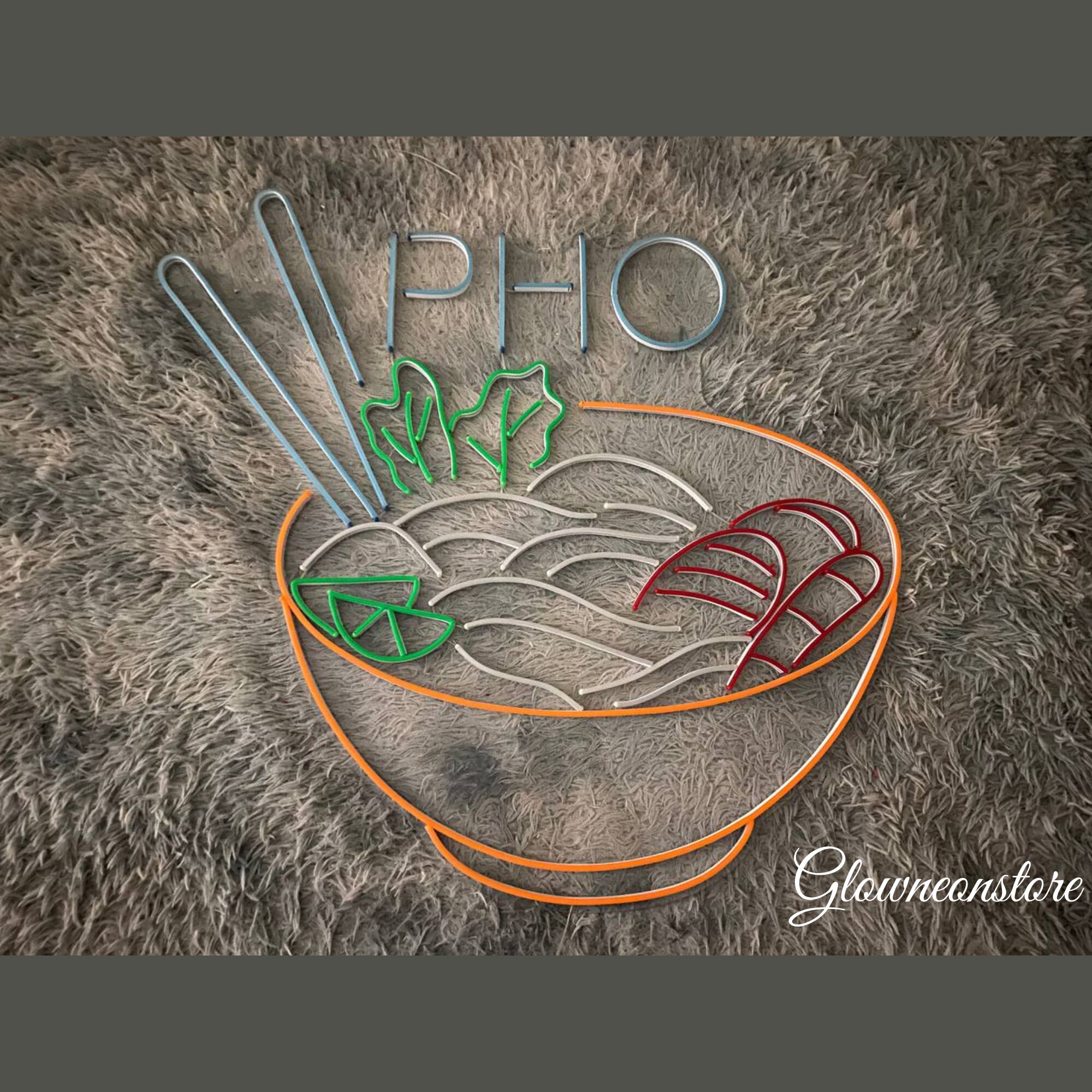 Pho Neon Sign Vietnamese Food Sign Pho Lover Gifts Pho - Etsy