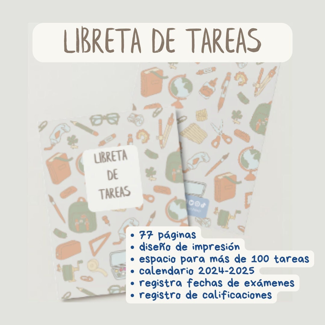 Task Notebook 2024 2025 Homework Notebook Qualification Record Exam ...