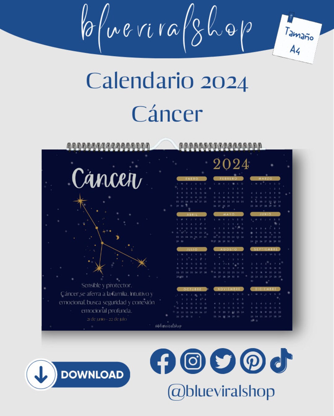 Calendar 2024 Cancer - Etsy