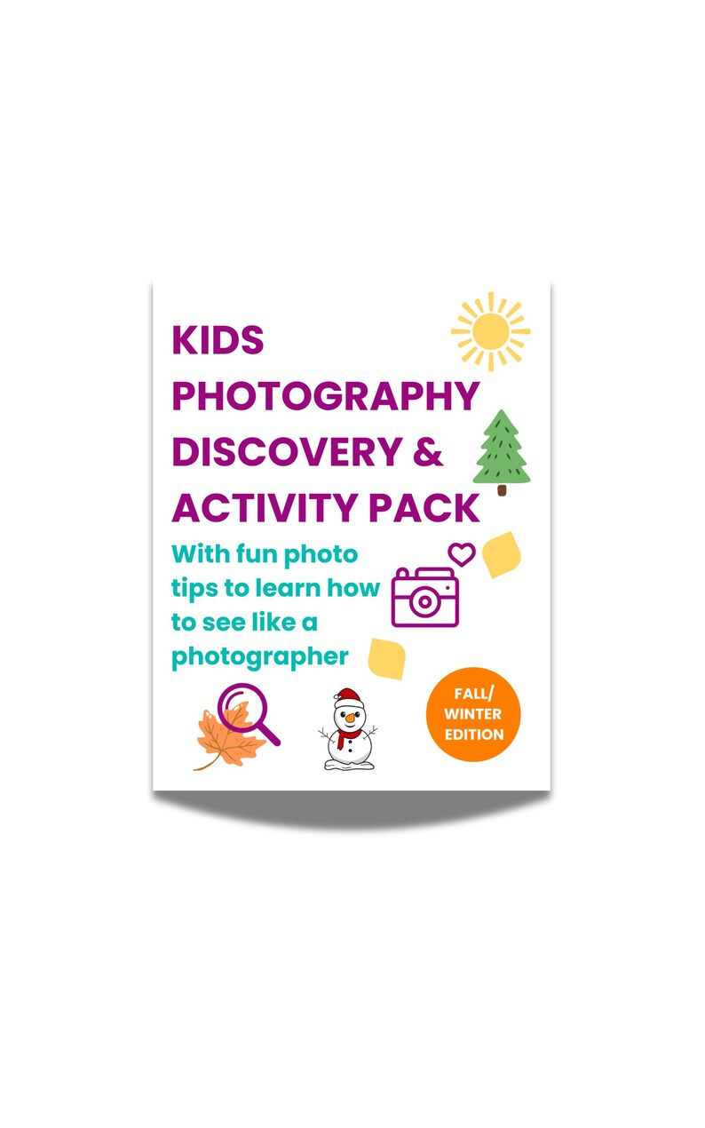 Kids Photography Discovery & Activity Pack Printable - Etsy