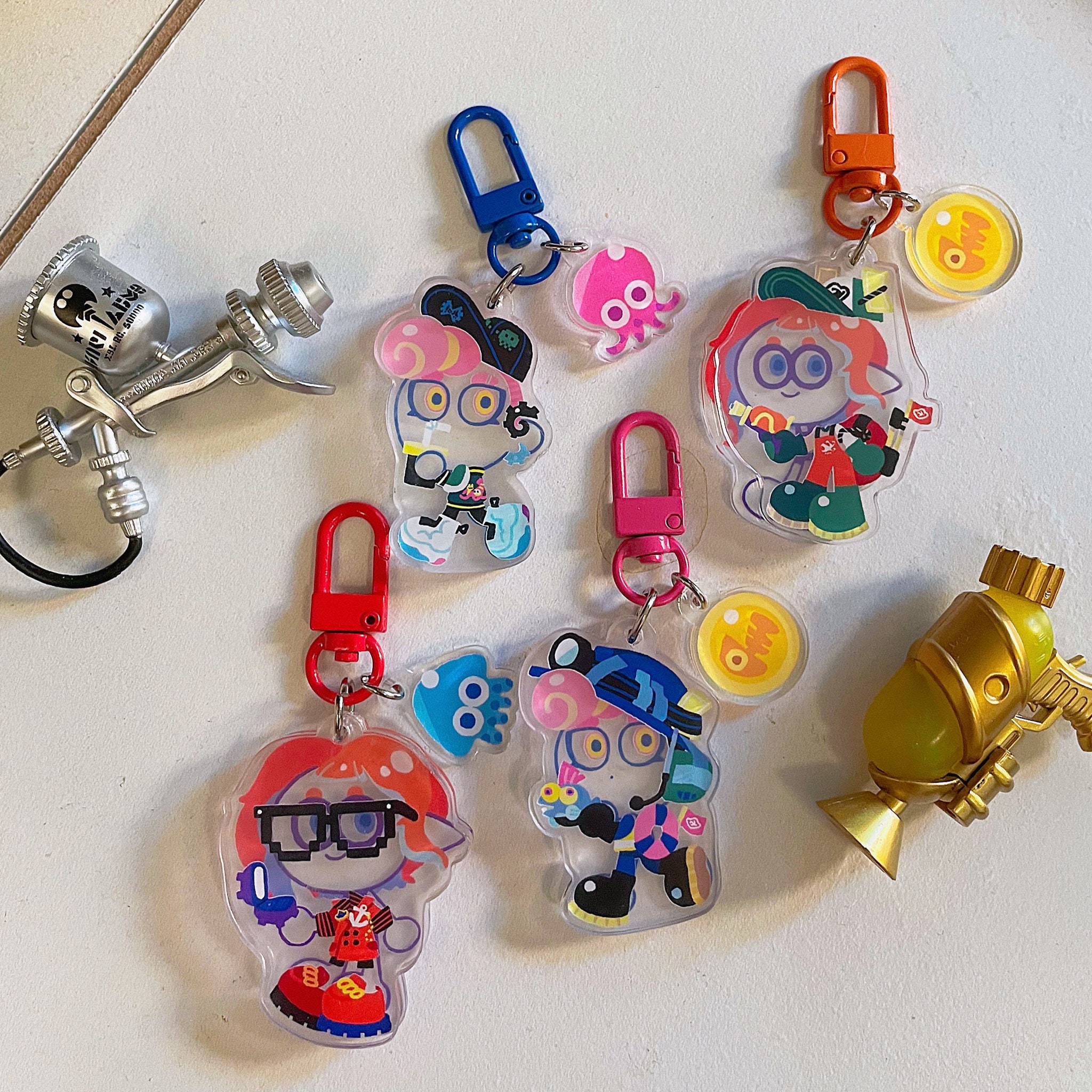 Splatoon Dress-up Acrylic Keychain - Etsy