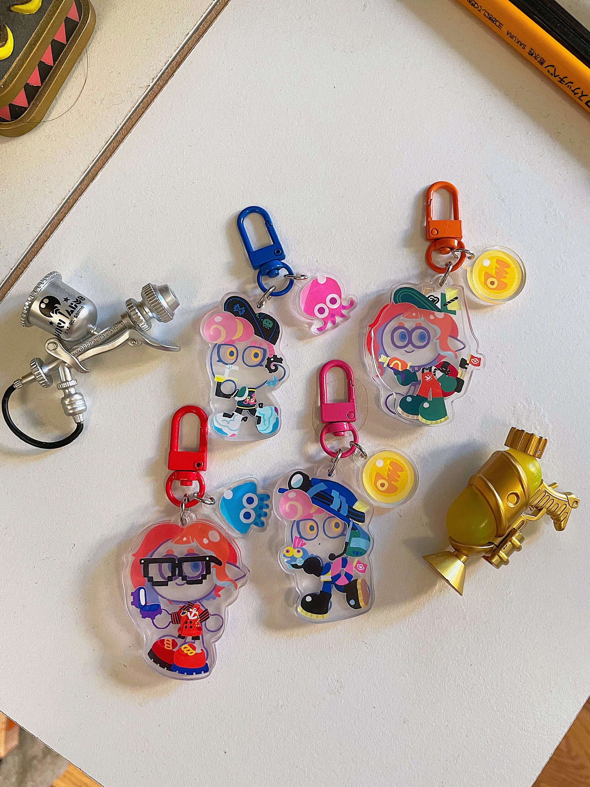 Splatoon Dress-up Acrylic Keychain - Etsy