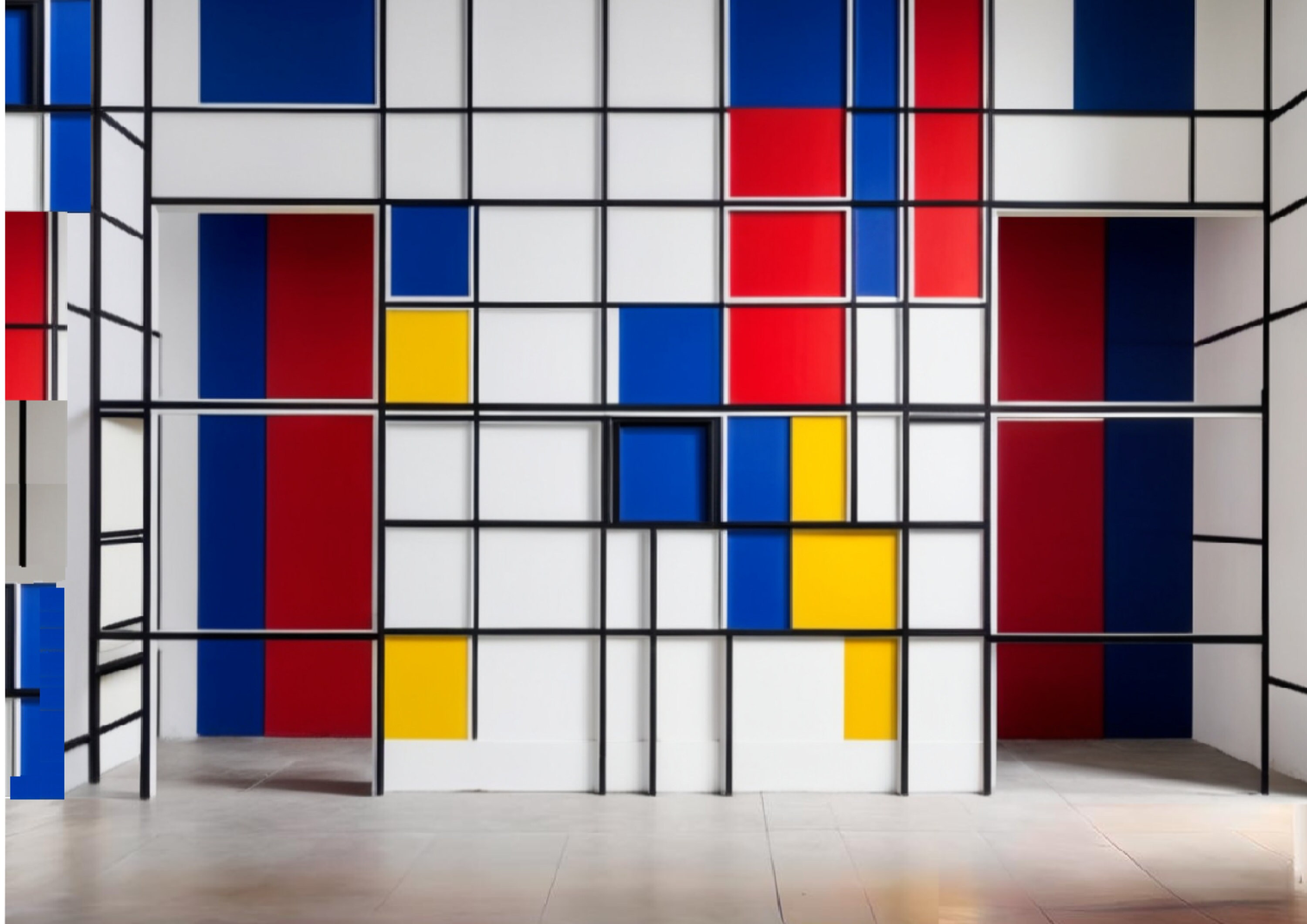 Abstract Geometry Piet Mondrian Style Printable Download Wall Art Large ...