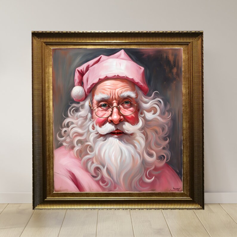 Christmas Print of Santa Reading Festive Wall Art Poster - Etsy