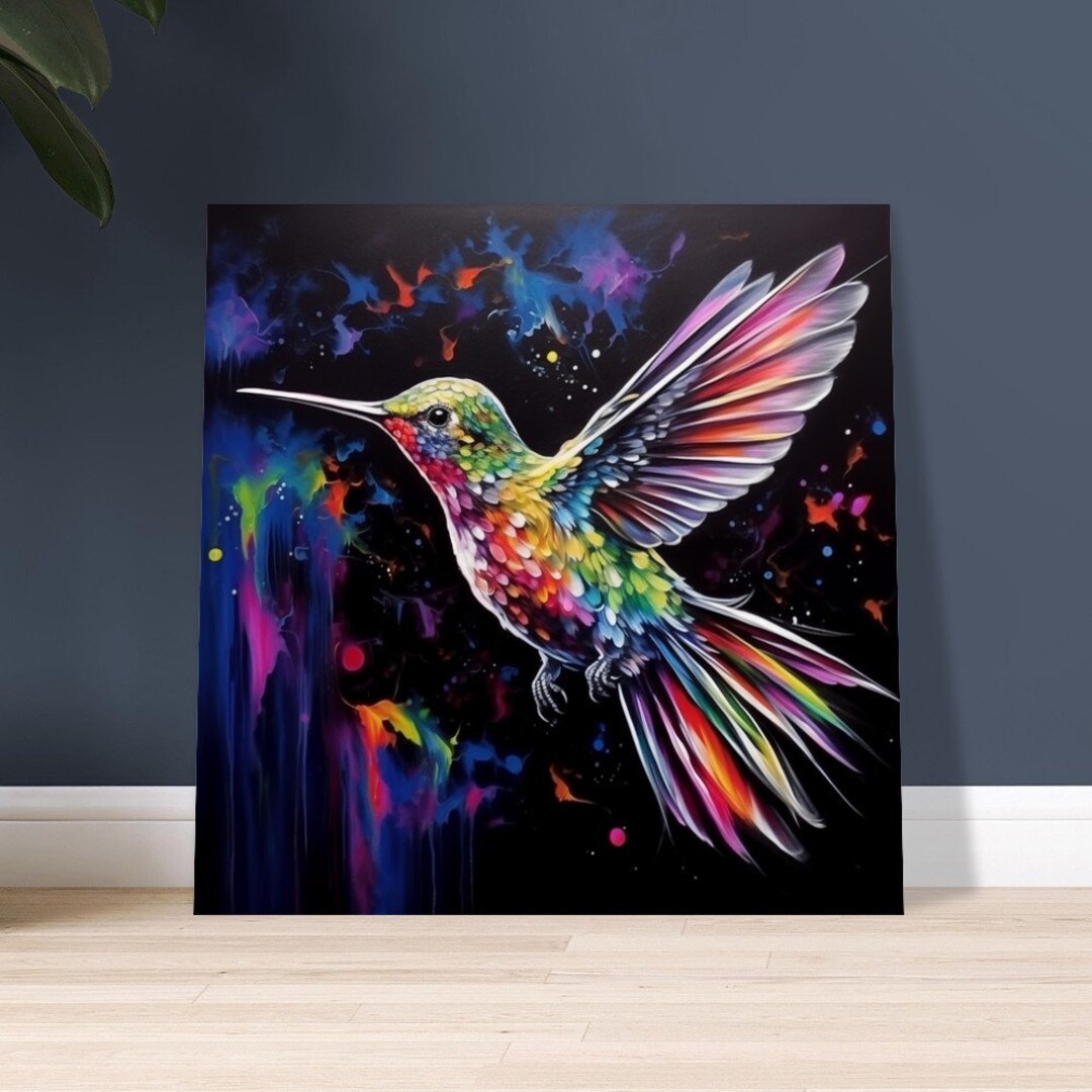 Hummingbird as Poster or Canvas, Hummingbird Art, Animal Wall Art, Wall ...