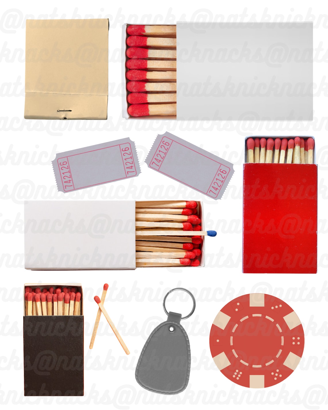 SINGLE Digital Download Red Blank Matchbook/matchbox Mock up PDF ...