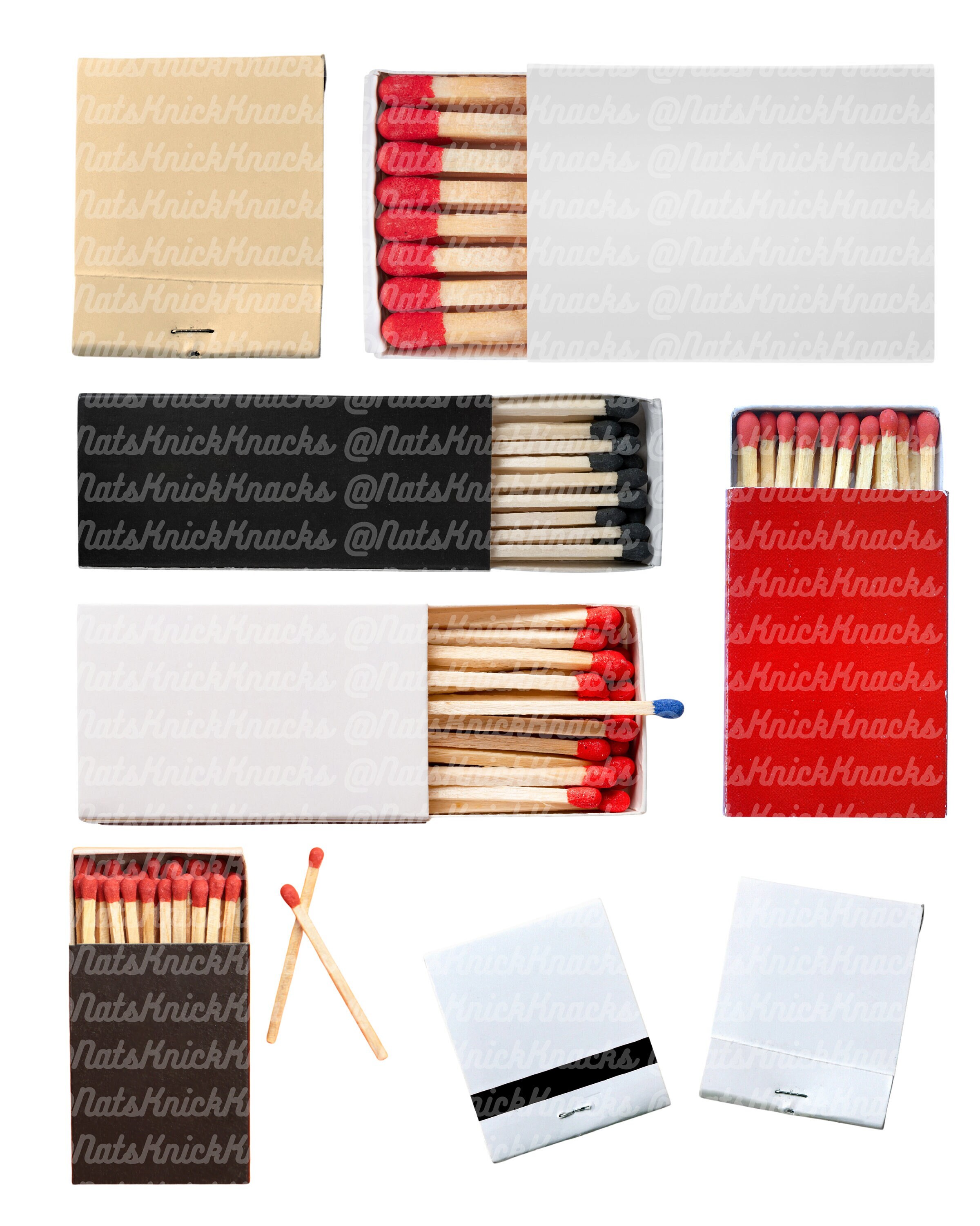 SINGLE Digital Download RED Blank Matchbook / Blank Matchbox ...