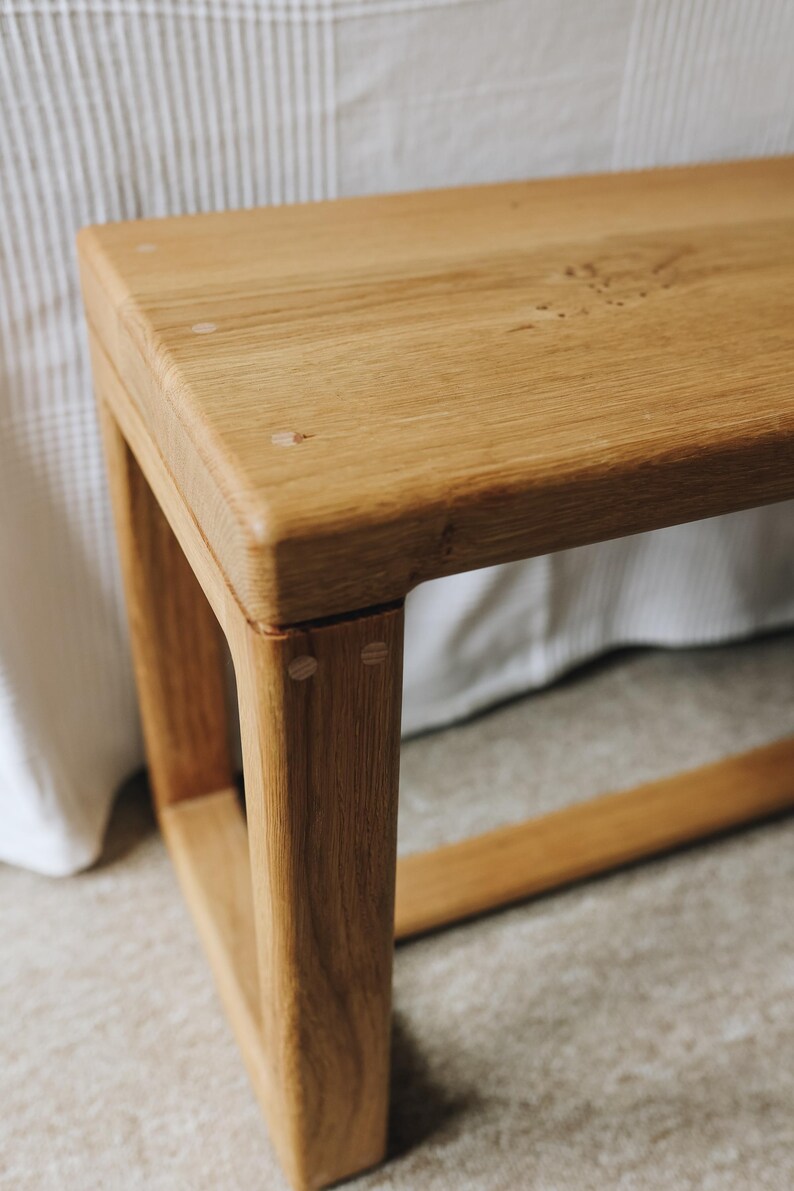 Solid Oak Bench, Hallway, Dining Room, Bedroom - Etsy