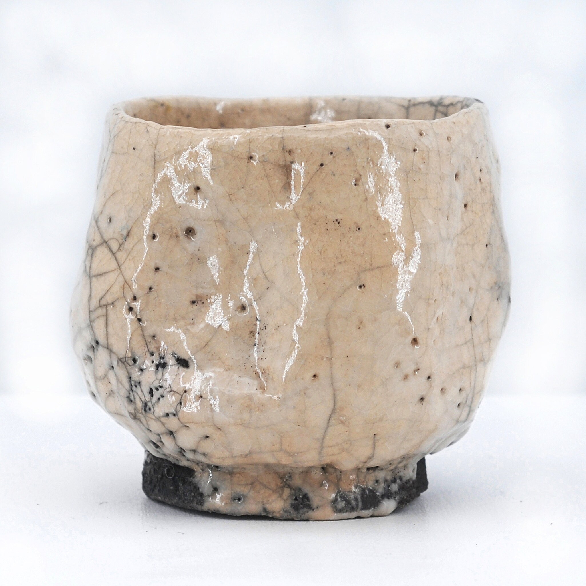 Chawan 1 Hand Carved Tea Bowl Raku Firing. Unique Piece. - Etsy