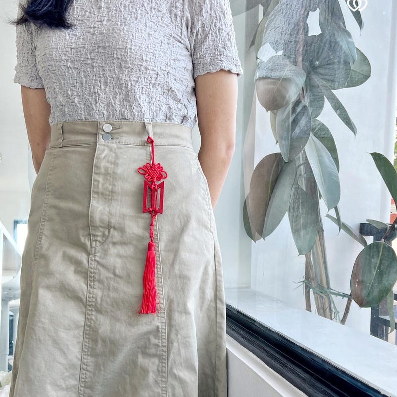 Korean Lucky Knot Charm - Etsy