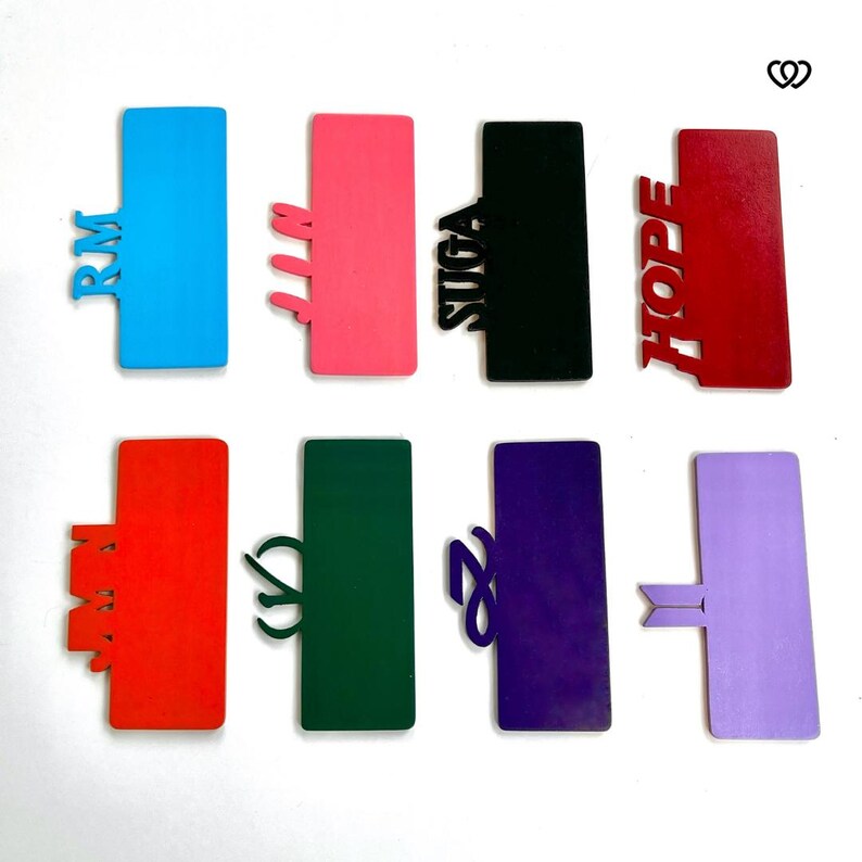 BTS Album Dividers, Member Solo Logos Bangtan, ARMY, Kpop, Gift, Book ...