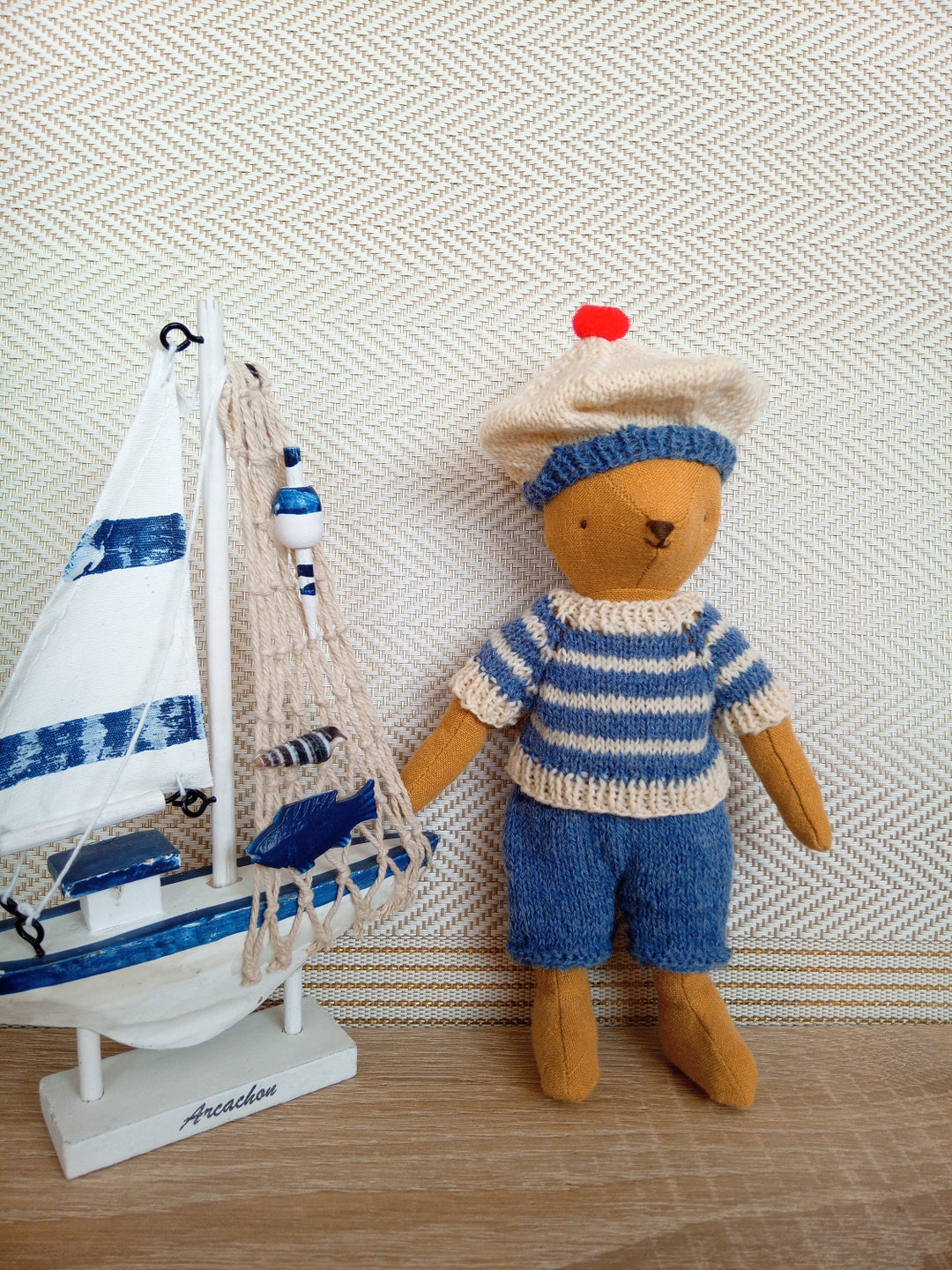 Maileg Knitted Clothing Set little Sailor - Etsy