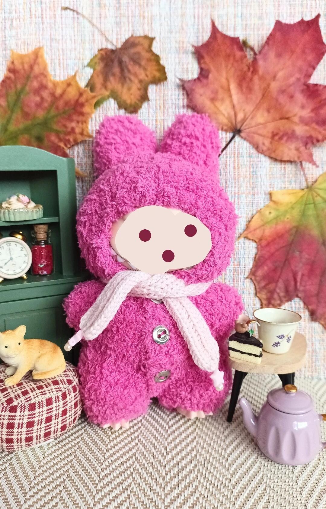A Knitted Jumpsuit for a Labubu-type Plush Toy - Etsy
