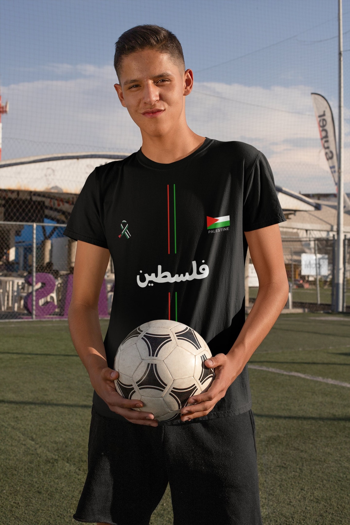 Free Palestine T Shirt Football Shirt Soccer Palestine Shirt Sports ...