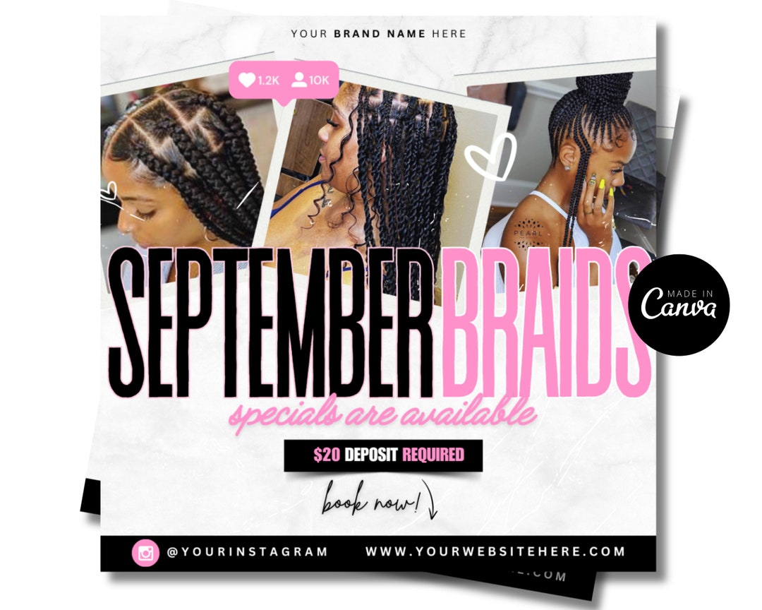 September Booking Flyer , DIY Canva Flyer, Editable September Booking ...
