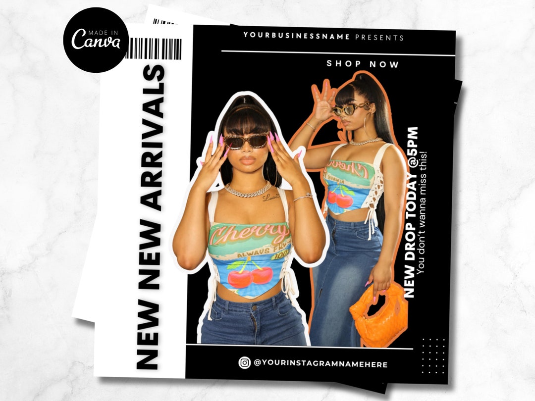 New Arrivals Flyer, Clothing Flyer, Hair Flyer, Website Flyer , New ...