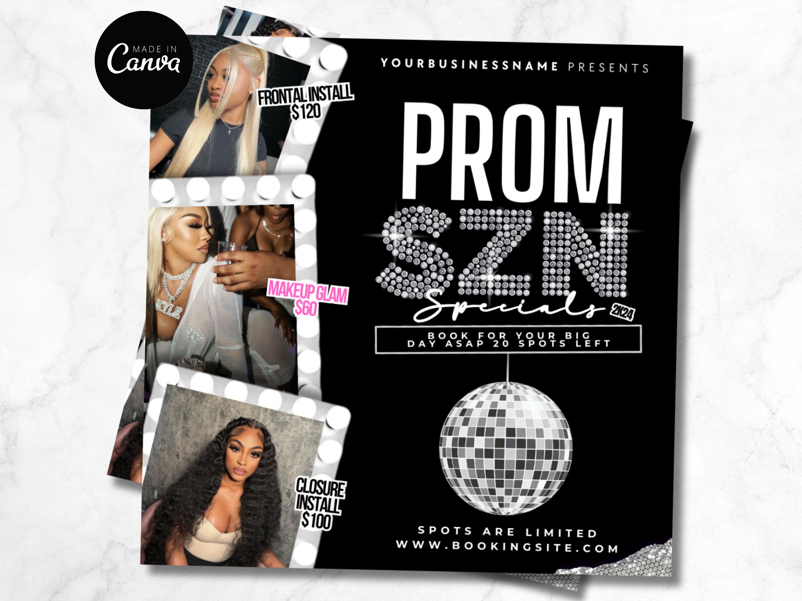 Prom Booking Flyer, Flyer, Homecoming Flyer, Book Now Flyer, Prom ...