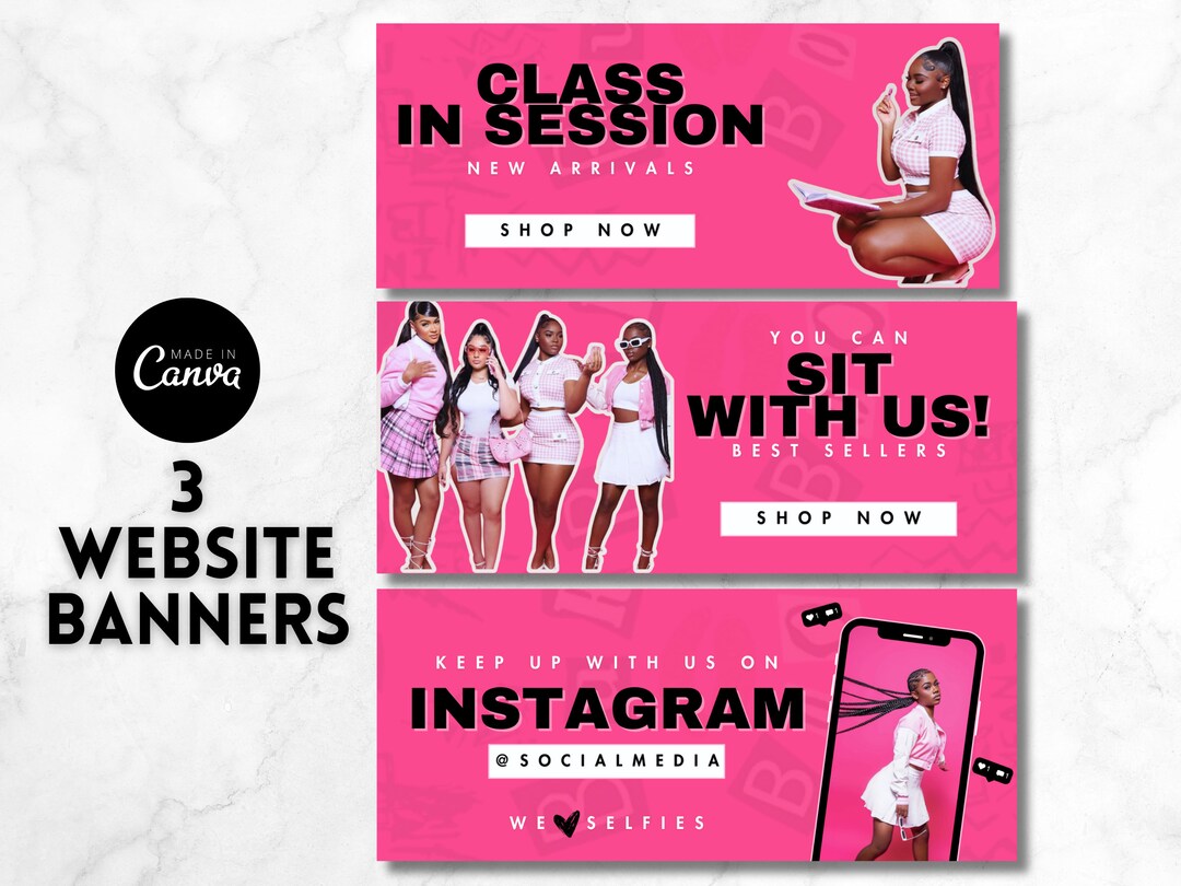 Web Slide Banners, Diy Web Slide Banners, Canva Templates, Wig Hair ...