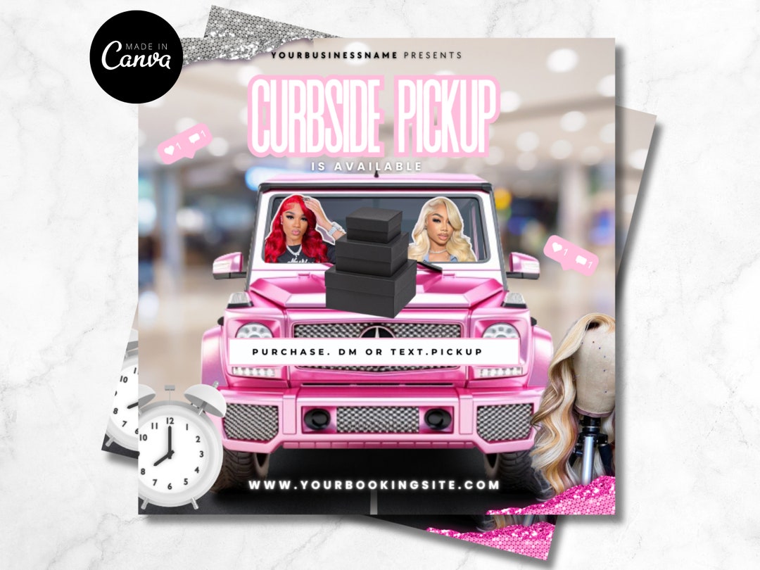 Local Pickup Flyer | Business Curbside Order Boutique Hair Makeup Nail ...