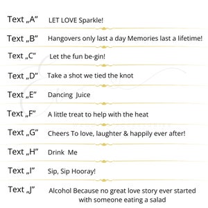 Personalised Wedding Favour Tags, Alcohol Tags, We Tied the Knot ...