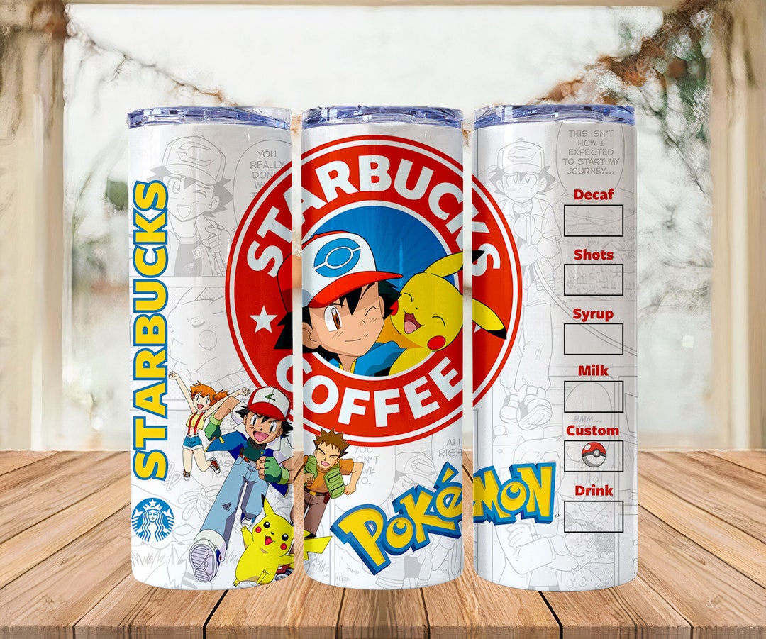 Pikachu Tumbler Wrap 20 Oz Skinny Tumbler Wrap 20oz Tumbler - Etsy
