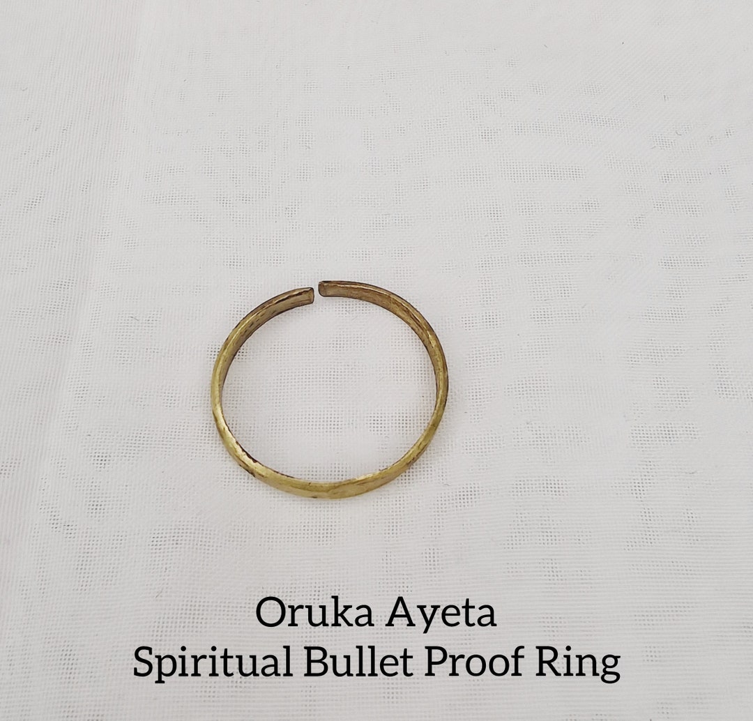 Oruka Ayeta - Yoruba Spiritual Bullet Proof Ring - Etsy
