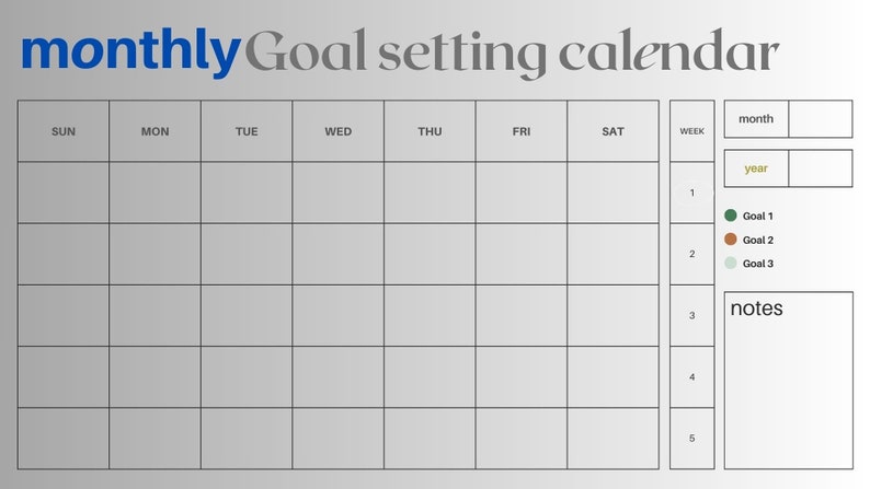 Discounted Printable 2024 Goal Setting Calendar Achieve Your Dreams - Etsy