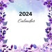 2024 Calendar Minimalist Watercolor Yearly Wall Calendar Printable ...