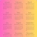 2024 Calendar Minimalist Watercolor Yearly Wall Calendar Printable ...