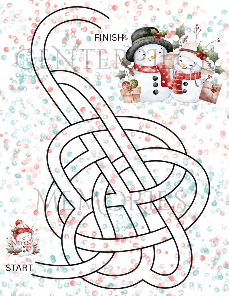Christmas Printable Mazes for Children – Holiday Puzzle Worksheets ...