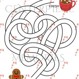 Christmas Printable Mazes for Children – Holiday Puzzle Worksheets ...