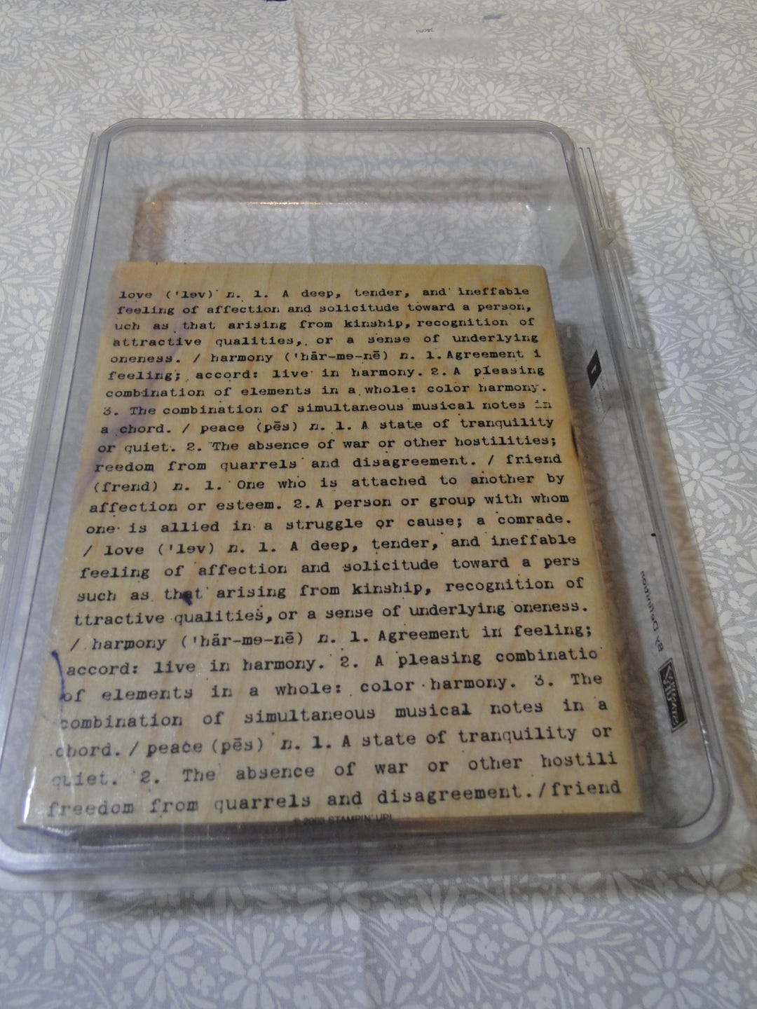 28# Stampin up by Definition Stamp, Used - Etsy