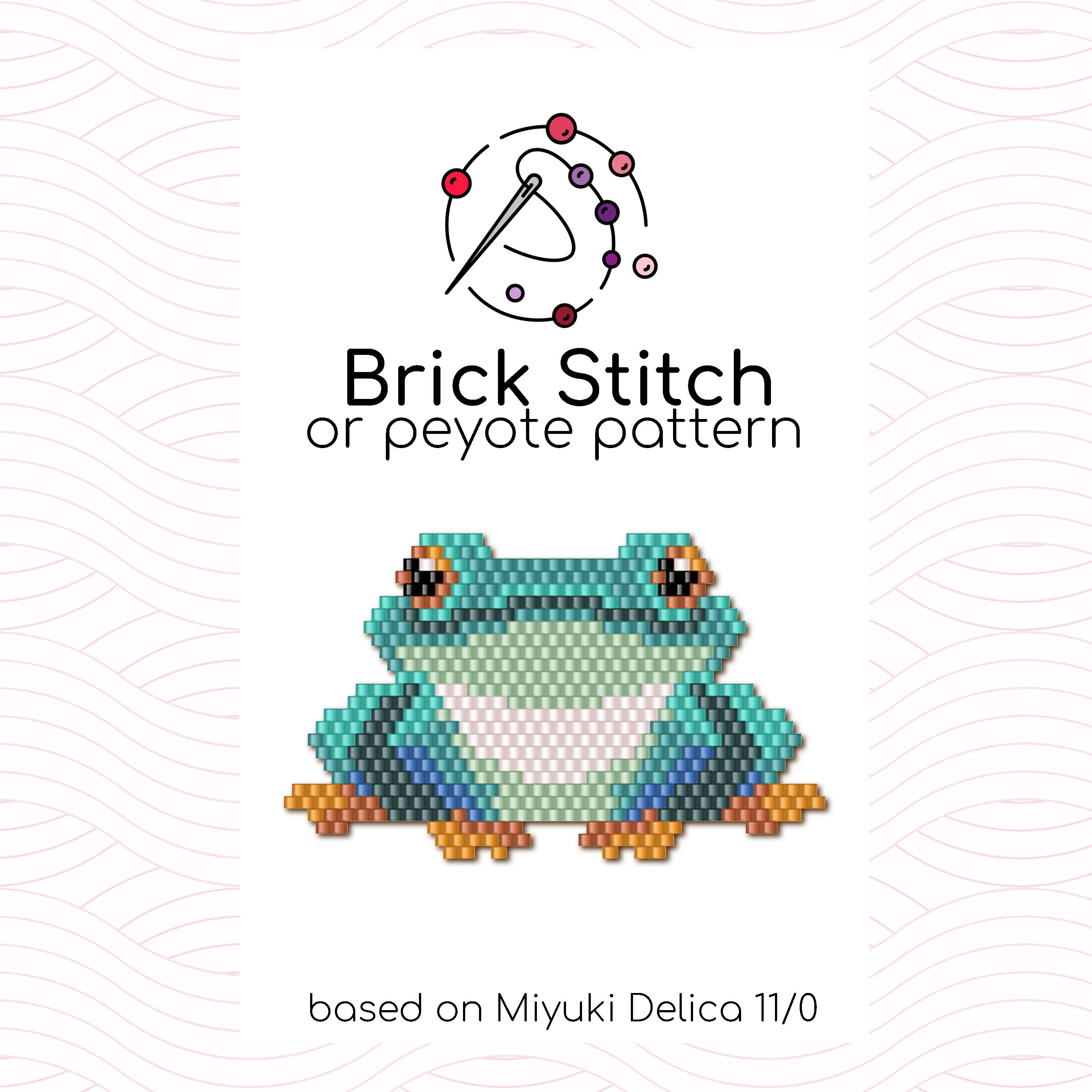 Frog or Toad Brick Stitch Pattern - Brick or Peyote Stitch Pattern ...