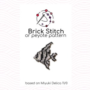 Angelfish Brick Stitch Pattern - Brick or Peyote Stitch Pattern Based ...