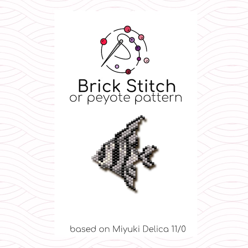 Angelfish Brick Stitch Pattern - Brick or Peyote Stitch Pattern Based ...
