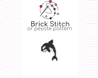 Tiny Sea Turtle Brick Stitch Pattern Brick or Peyote Stitch Pattern ...