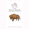 Tiny Cow Brick Stitch Pattern Brick or Peyote Stitch Pattern Based on ...